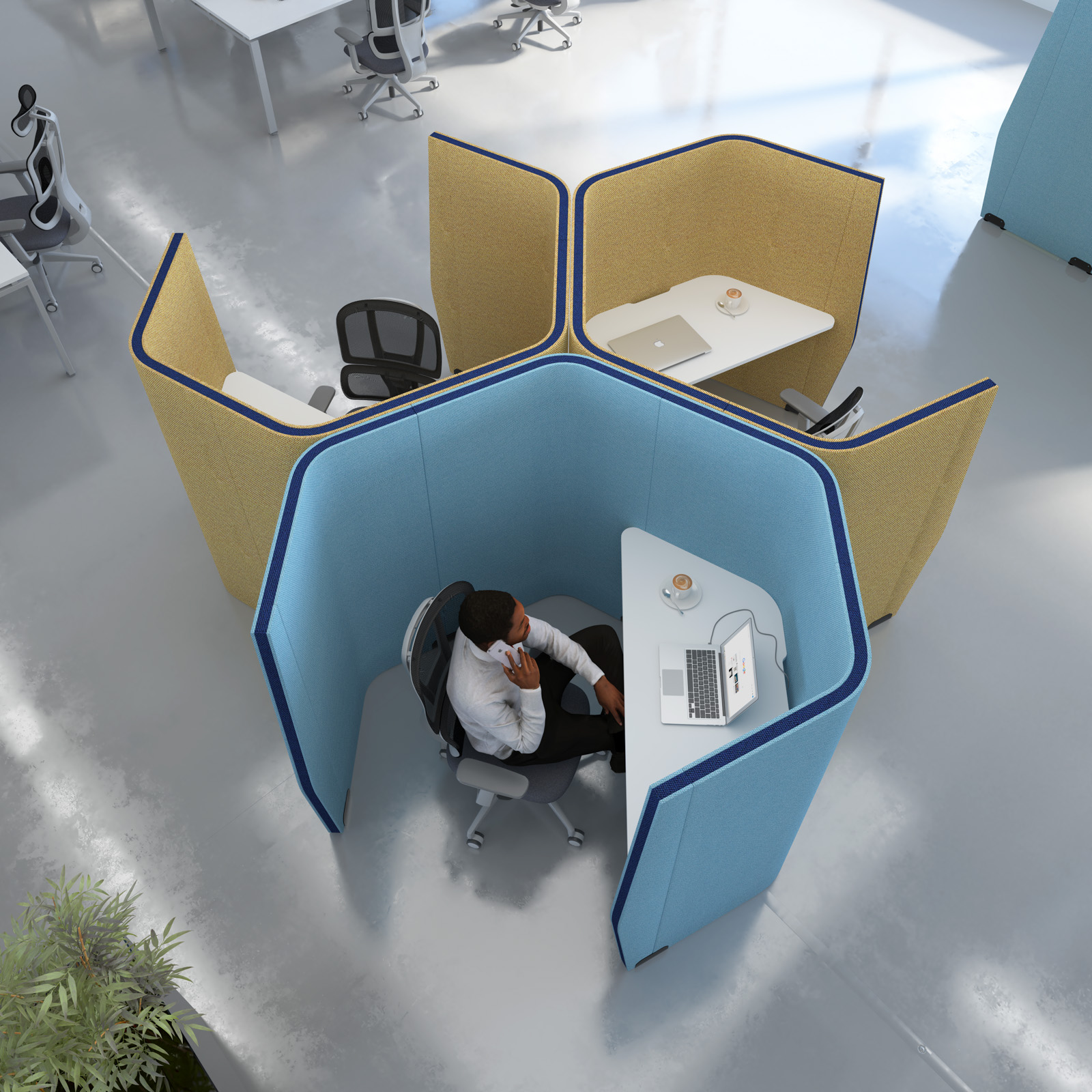 Priva Workstations - Angles - Social Spaces